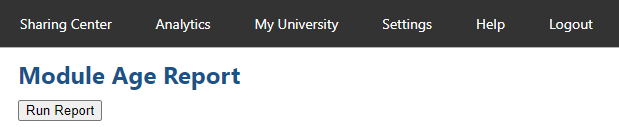 Module Age Report – BlueVolt Knowledge Base