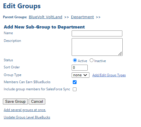 Create Group Hierarchies – BlueVolt Knowledge Base